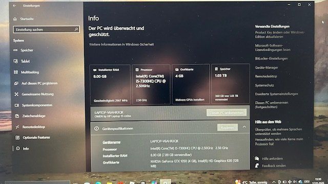 Omen Gaming Laptop – 16” Display – 1 TB SSD – inkl. Gamer Ma (Gebraucht ...
