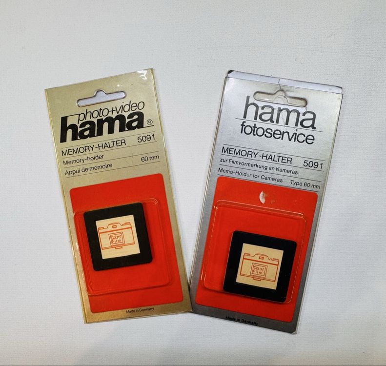 2× Hama Memory-Halter 5091 (60 mm) – OVP, Made in W.-Germany (Neu und ...