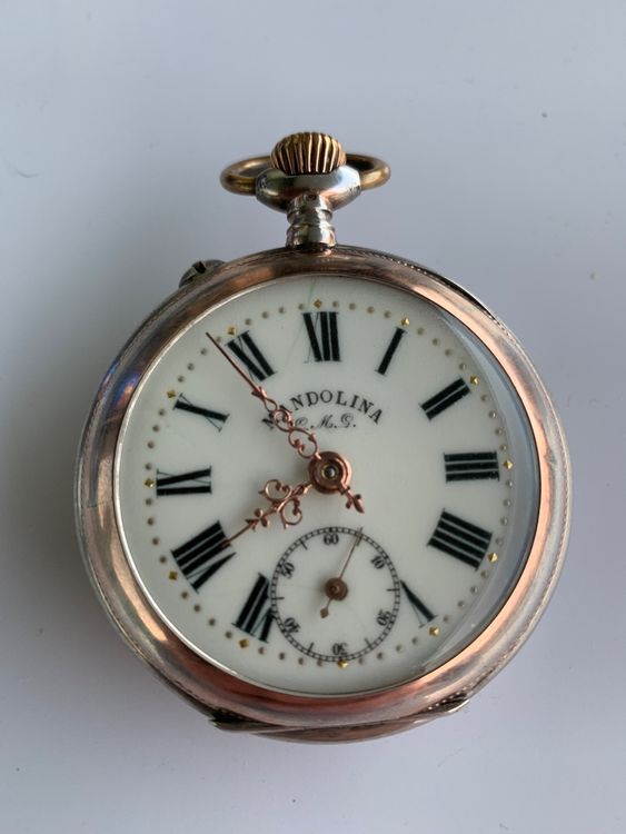 Antike Taschenuhr Mandolina läuft 800 Silber (Gebraucht) in Stadel für CHF 85 – mit Lieferung ...