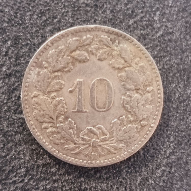 10 Rappen Räppler Schweizer Münze 1920 (Gebraucht) in Arboldswil für ...