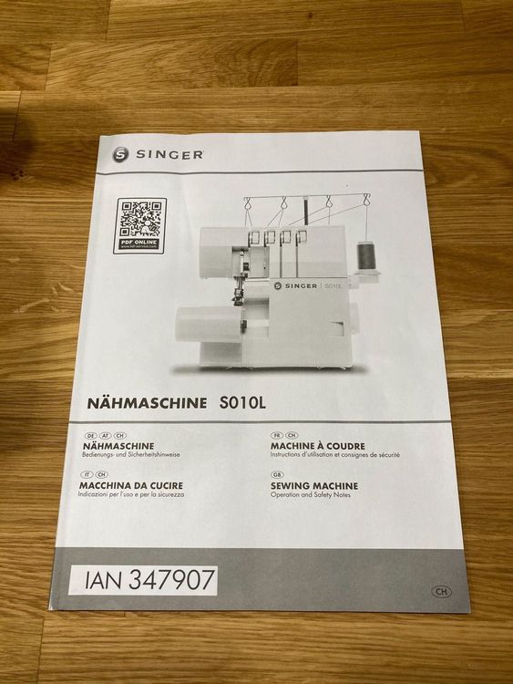Overlock Nähmaschine Singer S010L (Gebraucht) in Oberentfelden für CHF ...