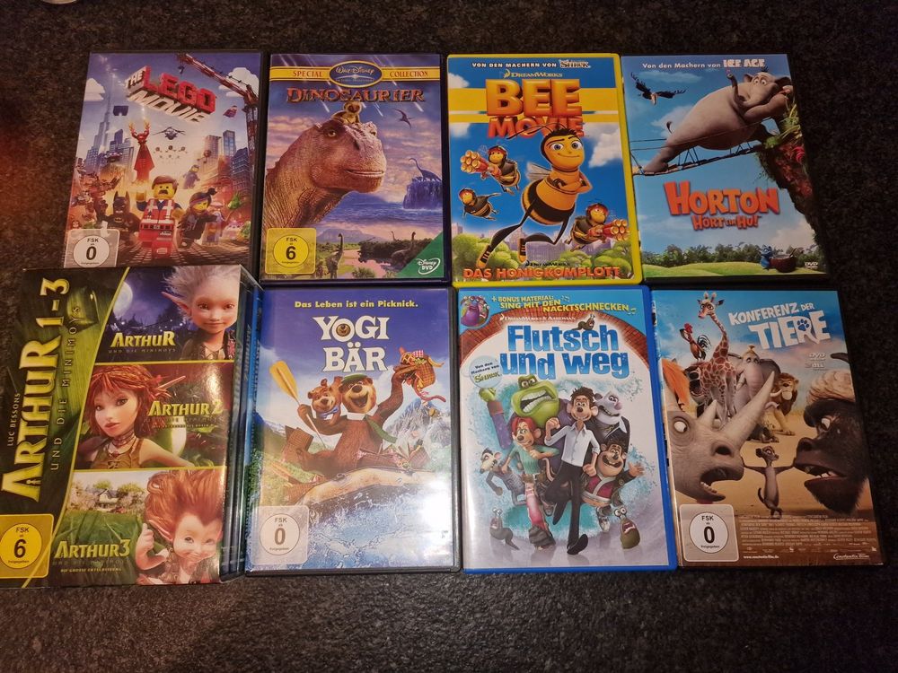 8 Kinder-DVDs im Set gemäss Abbildung. | Kaufen auf Ricardo