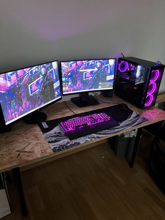 PC Gamer puissant LEDs RGB, i7, GTX1070, 32Go RAM (Gebraucht) in ...