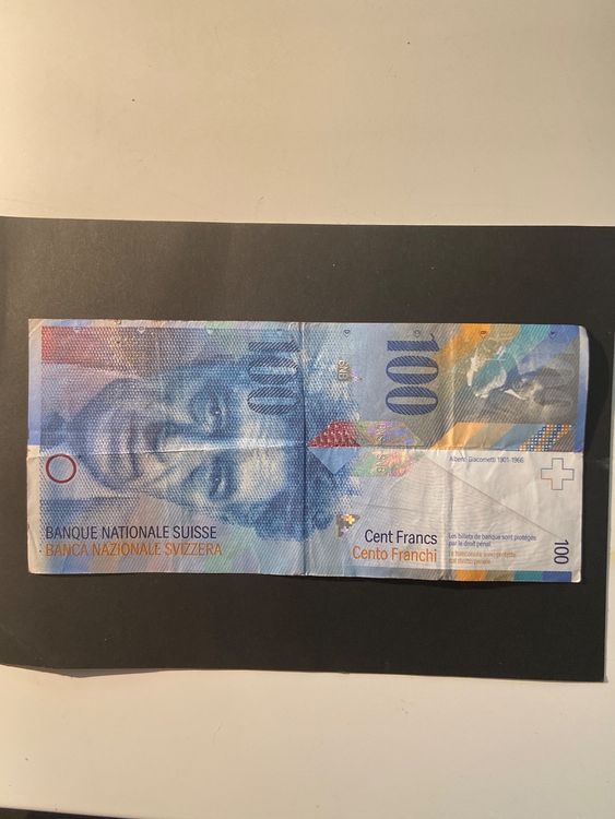 Alte gebraucht Banknote CHF 100.- | Kaufen auf Ricardo