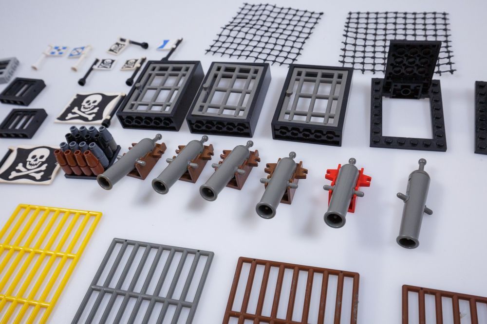 Lego Piraten 60 Stück Kanonen Flaggen Gitter Gefängnis Kaufen Auf