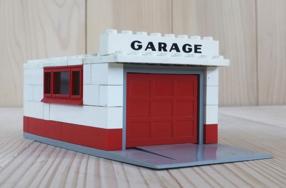 1 Lego Auto-Garage mit Klapptor, System City 236, antik 60er | Kaufen ...
