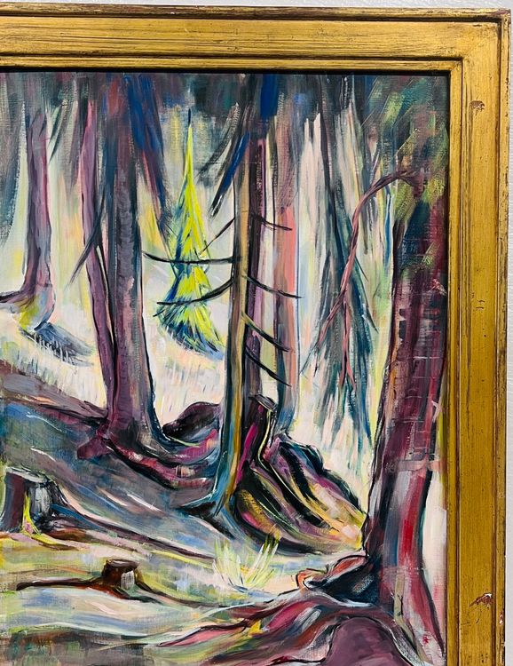 Sinischa Christen (1922-2007) Grosse Waldlandschaft Gemälde | Kaufen ...