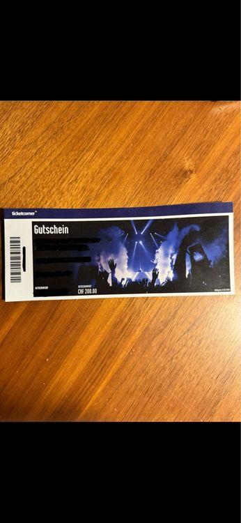 Ticketcorner Gutschein 200.- (Neu und originalverpackt) in Bern für CHF ...