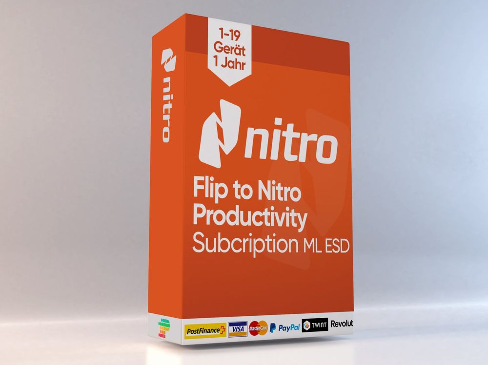 Nitro Flip to Nitro Productivity Subscription ML ESD | Kaufen auf Ricardo