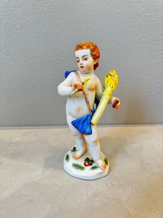 Meissen Porzellanfigur, Putto mit Blumenstrauss (Gebraucht) in Nebikon ...