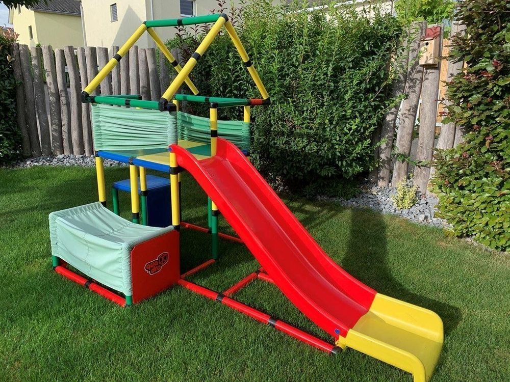 Stilvolle Quadro Klettergerst Mit Rutsche Bilder