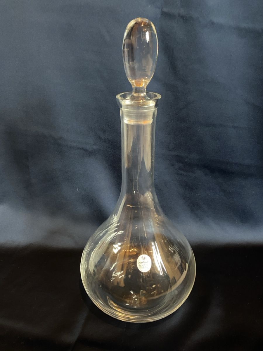 Kristall Karaffe Sarner Glas, Vintage Design, Top Zustand (Neu (gemäss ...