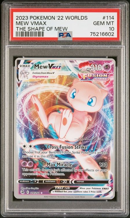 Mew Vmax The shape of Mew Jap PSA 10 Worlds 22 (Gebraucht) in ...
