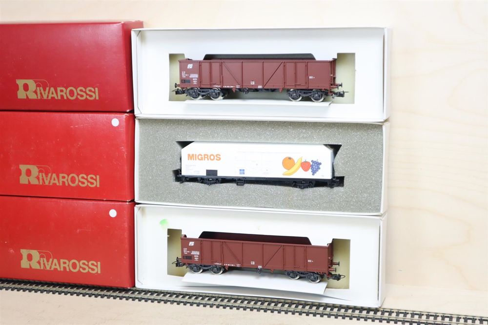 RivaRossi 3 x FS MIGROS & Güterwagen Set - "seltene Modelle" (Gebraucht ...