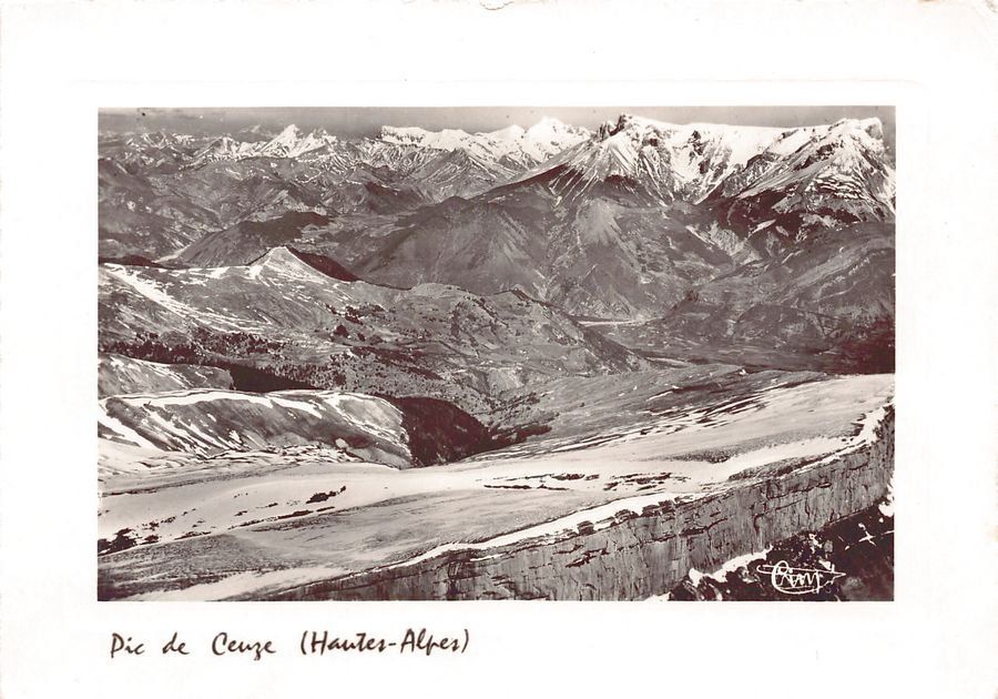 Pic de Ceuze (Hautes-Alpes), vue aérienne vers 1950 (Gebraucht) in ...