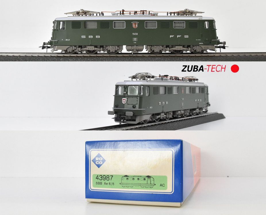 Roco 43987 E-Lok Ae 6/6 Rorschach SBB H0 WS Analog mit OVP | Acheter sur Ricardo