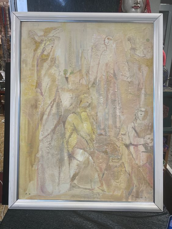 TECHNIQUE MIX SUR TOILE SIGNÉE ET DATÉE 91 ANDREY FILIPPOV (Gebraucht ...