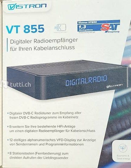 Vistron VT855 DVB-C Radio Tuner, Kabelradio, Radio für digit (Gebraucht ...