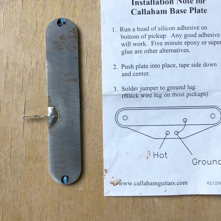 Callaham Base Plate für Fender Stratocaster Pickups (Neu (gemäss ...