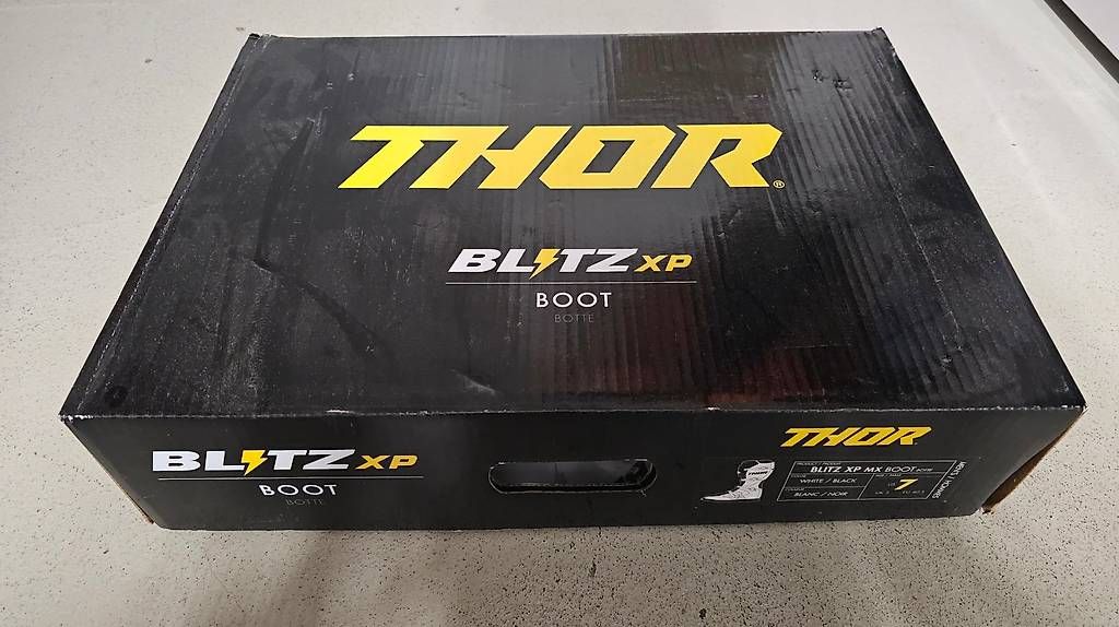Thor Blitz XP Motocross Stiefel - Weiss/Schwarz - Gr. 40.5 (Neu und ...