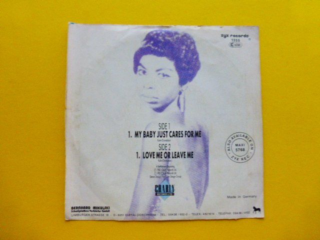 Nina Simone – My Baby Just Cares For Me (Gebraucht) in Zürich für CHF 5 ...