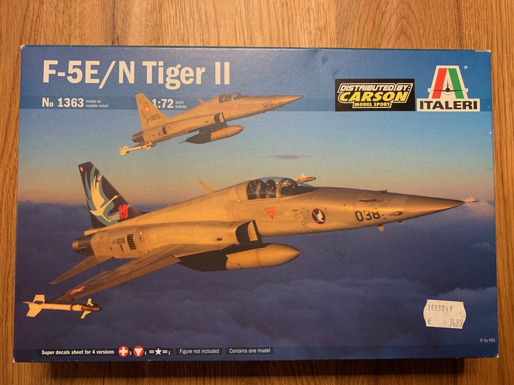 Swiss F-5E/N Tiger II von Italeri 1/72 (Neu (gemäss Beschreibung)) in Ennetbürgen für CHF 15 ...