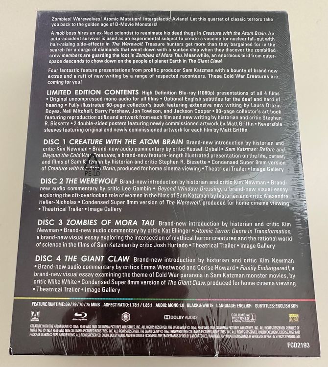 Cold War Creatures: 4 Films from Sam Katzman - Arrow Video (Neu und ...