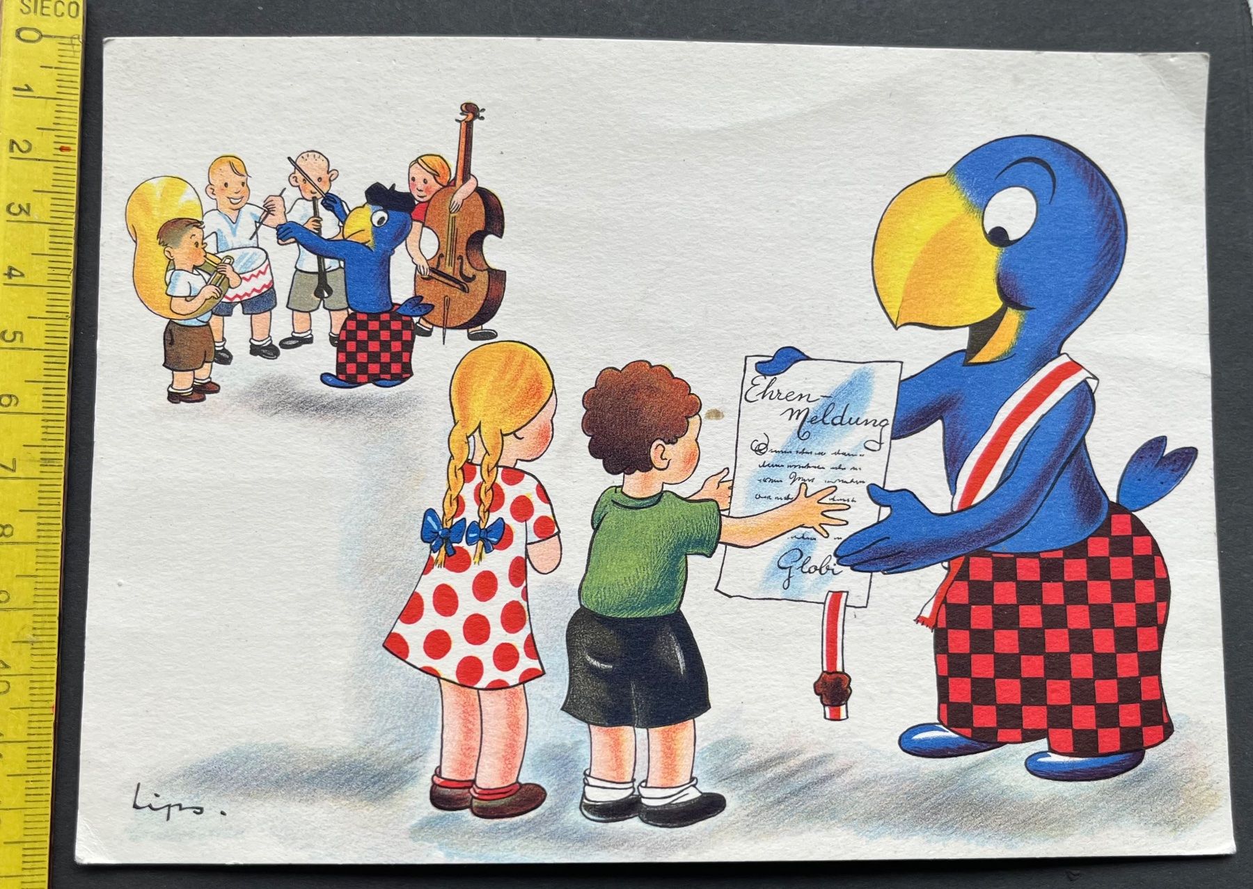 Globi Osterwettbewerb Ehrenmeldung Postkarte 1951 (Gebraucht) in Wabern ...