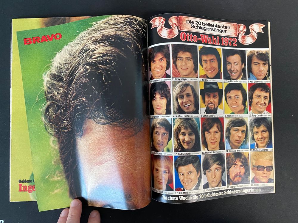BRAVO 1972 Nr.18 Marc Bolan, T. Rex, 2x Poster OTTO-Sieger (Gebraucht) in Engelburg für CHF 15 ...