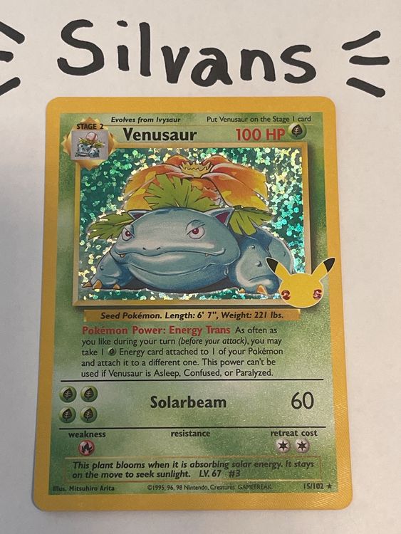 Venusaur Base Set Celebrations Anniversary 25th Englisch | Kaufen auf ...
