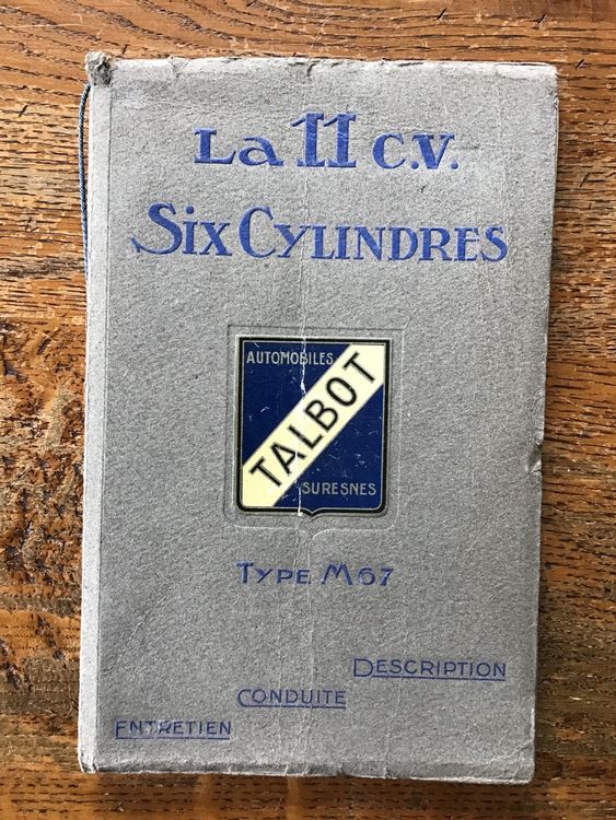 La 11 CV 6 cylindres Talbot type M67 | Kaufen auf Ricardo