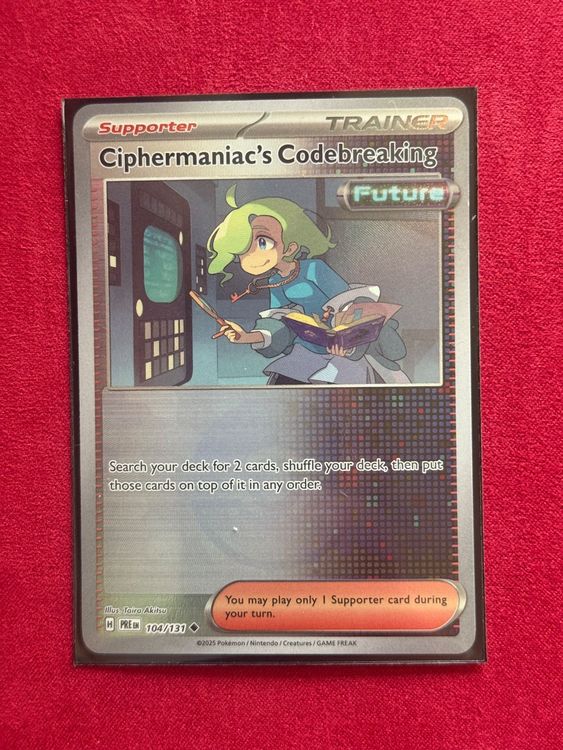 Prismatic Evolutions Ciphermaniac`s Codebreaking Pokeball (Neu (gemäss ...