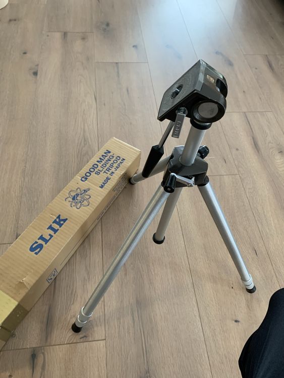 "Slik Goodman" Tripod/ Stativ (gross ausfahrbar/vintage) OVP (Gebraucht ...