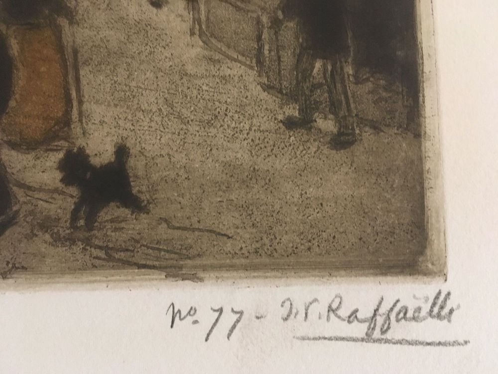 Antikes Bild J.F. RAFFAELLI No.77 Signatur oder Bezeichnung | Kaufen ...