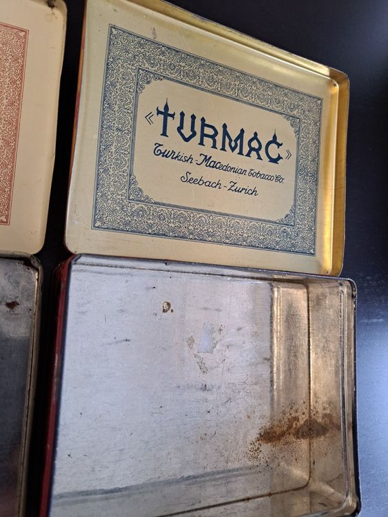 2 Reklame Metaldosen Turmac | Kaufen auf Ricardo