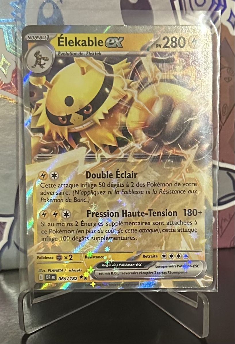 Pokémon Élekable EX Full Art - Rare et puissante ! (D'occasion) à Grand ...