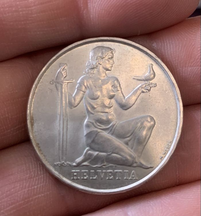 1936 Gedenkmünze Silber 5 Franken Schweiz 🇨🇭 (Gebraucht) in Lyss für CHF 17 – mit Lieferung auf ...