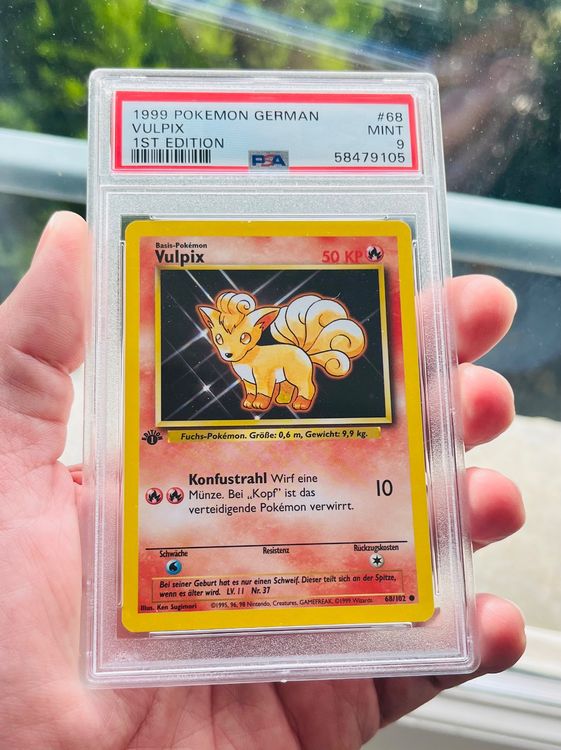 💥ab 1CHF💥 PSA 9/10 1999 FIRST 1ST EDITION Pokemon - Vulpix (D'occasion ...