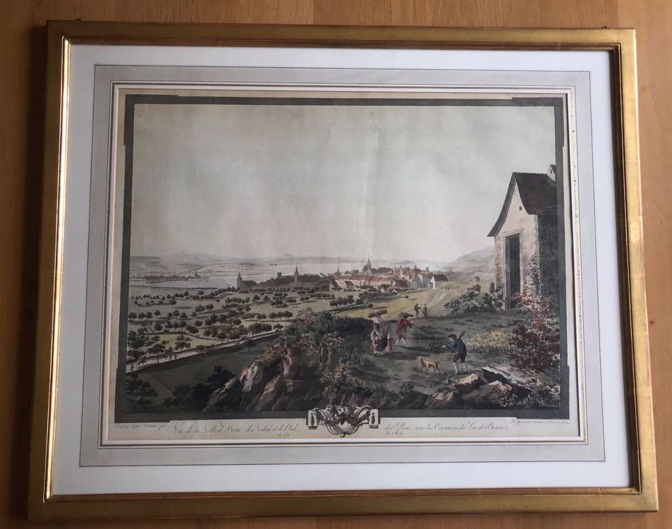 Vue de la Ville de Biene de Nidau. | Kaufen auf Ricardo
