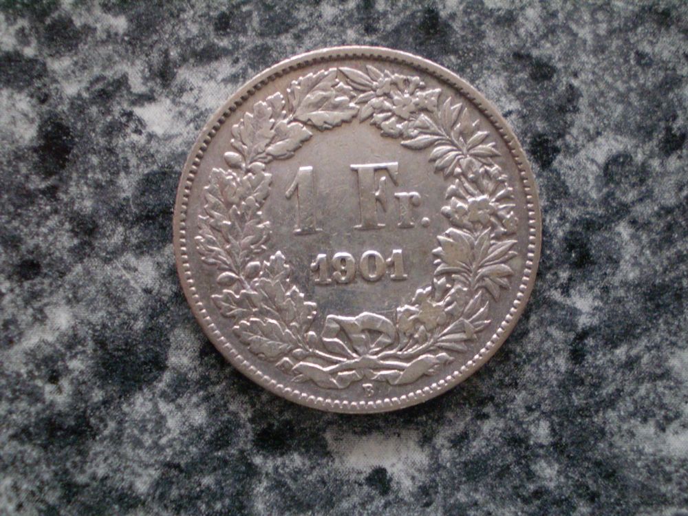 1 Fr.1901 !!! Rar !!! uralt und sehr schön !!! (Gebraucht) in Dierikon für CHF 12 – mit ...