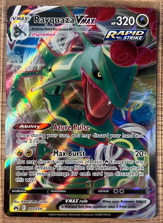 Rayquaza VMAX 101/159 Pokemon Crown Zenith (Gebraucht) in Andelfingen ...