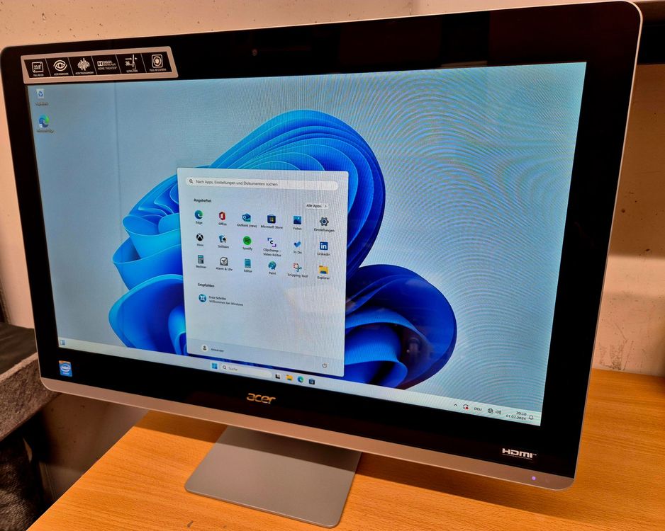 Acer Aspire Z3-710 All in One Touch PC mit 1 TB + Win11 (Gebraucht) in ...