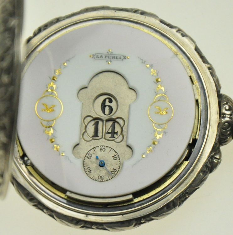Antike Sprungziffer Taschenuhr mit Pallweber-Patent Silber (Gebraucht) in Wettingen für CHF 385 ...