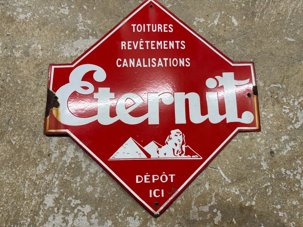 Plaque émaillée Eternit (D'occasion) à Commugny pour CHF 250 – retrait ...