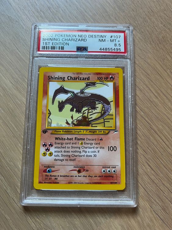 POKEMON SHINING CHARIZARD 1ST EDITION NEO DESTINY PSA 8.5 (Gebraucht ...