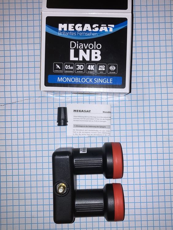 Megasat Diavolo Monoblock Single LNB 3D 4K HD NEW! (Neu und originalverpackt) in Russo für CHF 9 ...