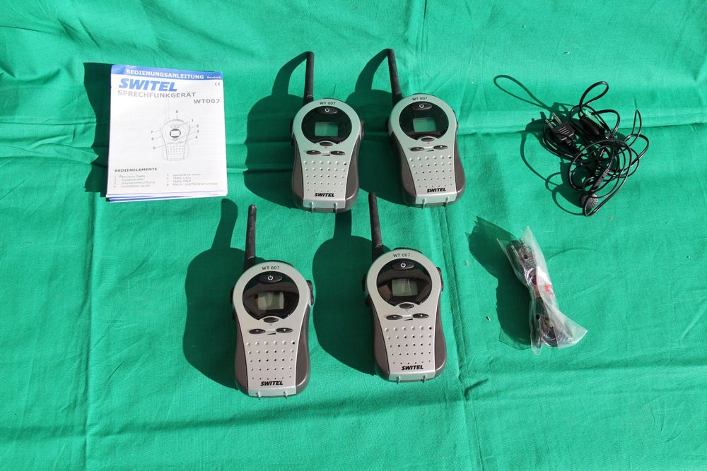 4 Sprechfunkgeräte SWITEL WT 007 (Gebraucht) in Bauma für CHF 9.2 – mit Lieferung auf Ricardo kaufen