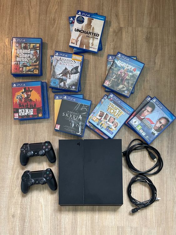 Playstation 4 mit 16 Games ready to go für 2 Spieler | Kaufen auf Ricardo