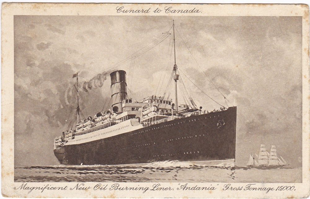 Postkarte mit Andania gelaufen Canada-Weinfelden 1923 (Gebraucht) in ...