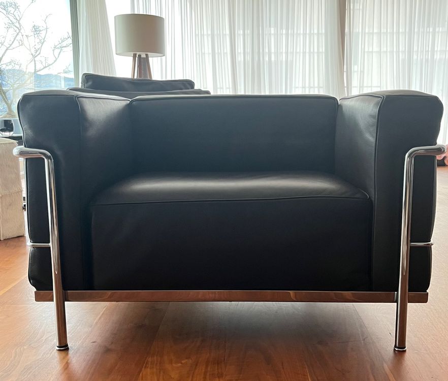 Le Corbusier LC3 Sessel von Cassina Leder, dunkelbraun | Kaufen auf Ricardo
